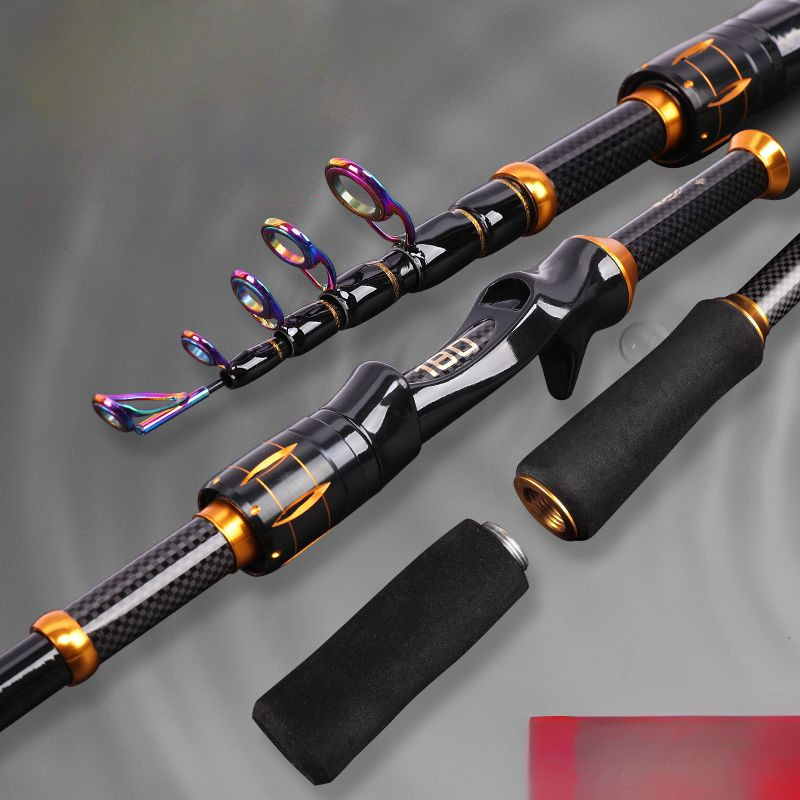 Telescopic Lua สูงคาร์บอน EXTENDED Handle แบบพกพา Lua Rod M ปรับยาว ...