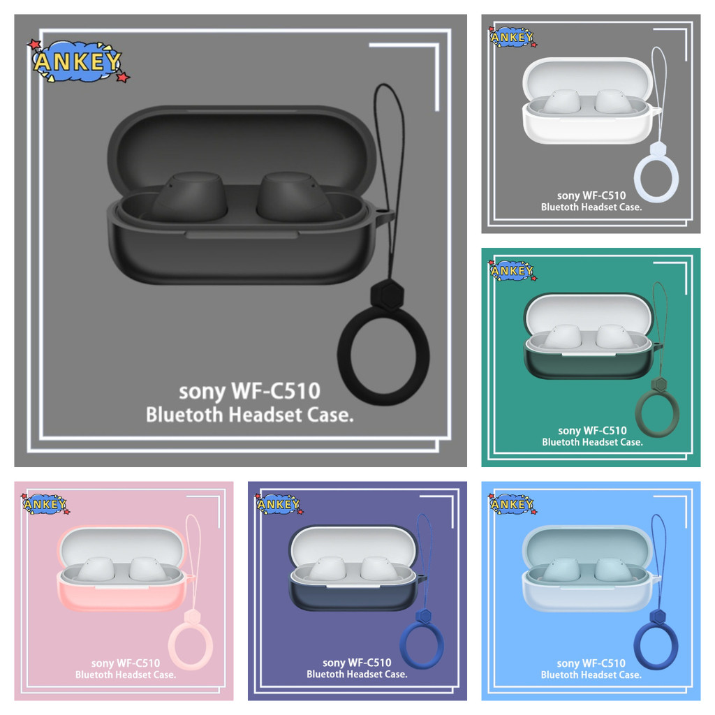 Case for Sony WF-C510 Protective Cover Ring C510 WFC510 Anti-fall Soft ...