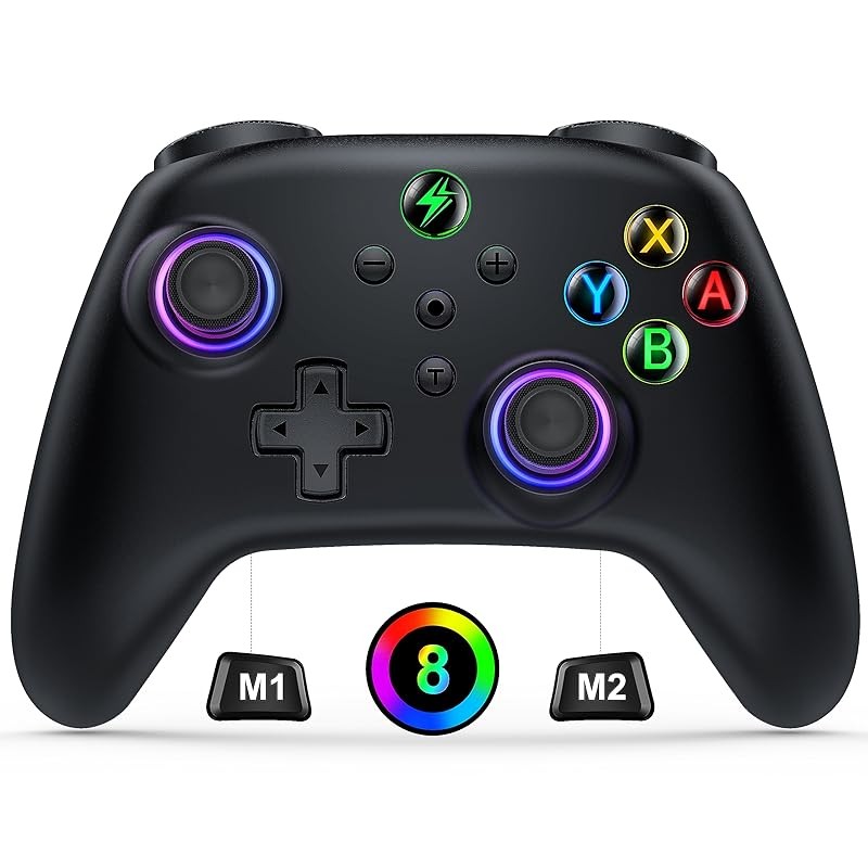 《JAPAN》★Multi-Platform Controller with RGB Lights, Sleep Mode, Gyro ...