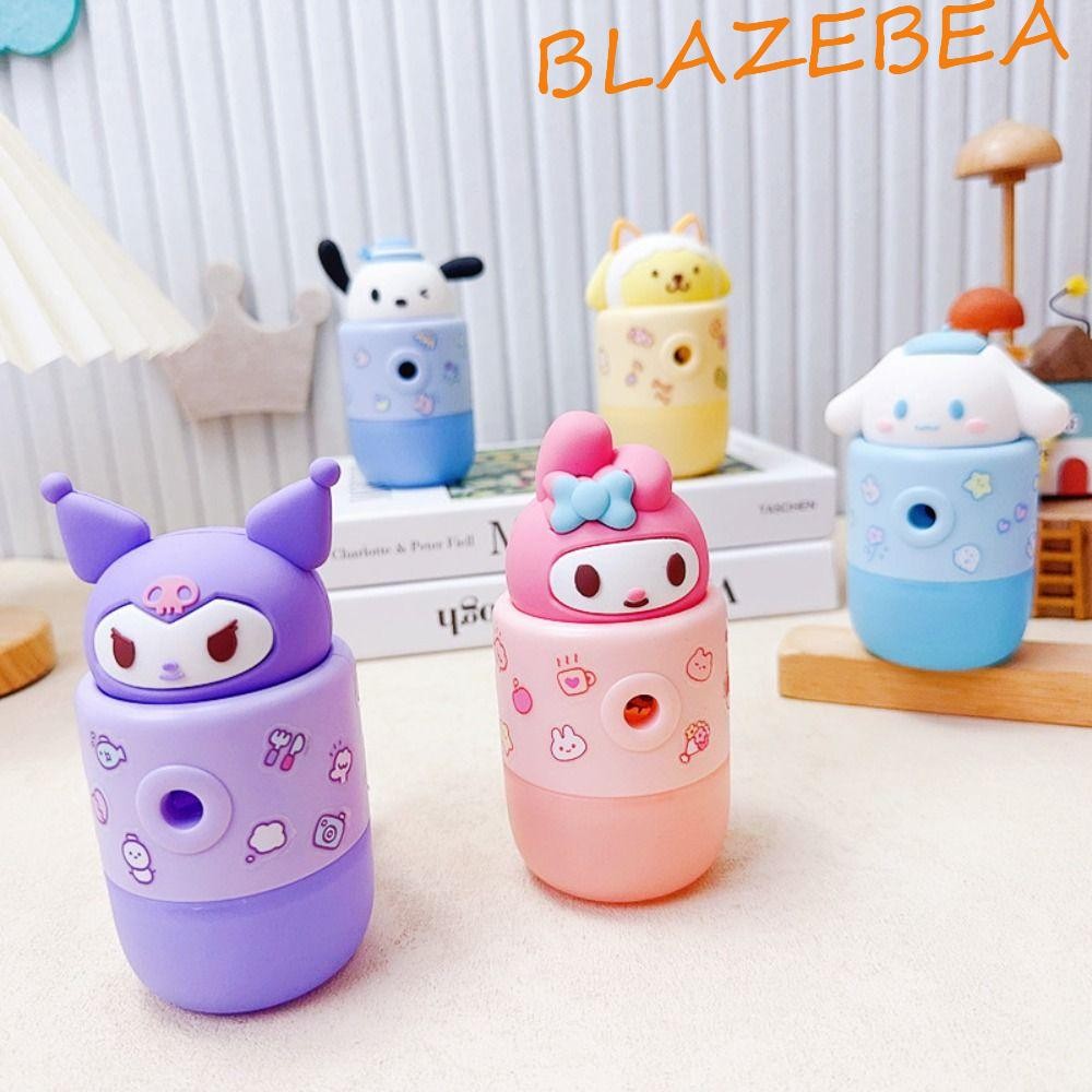 Blazebea กบเหลาดินสอ Kuromi,อัตโนมัติ Kitty Cat Hand-cranked กบเหลาดินสอ,เขียนเครื่องมือการ์ตูน ...