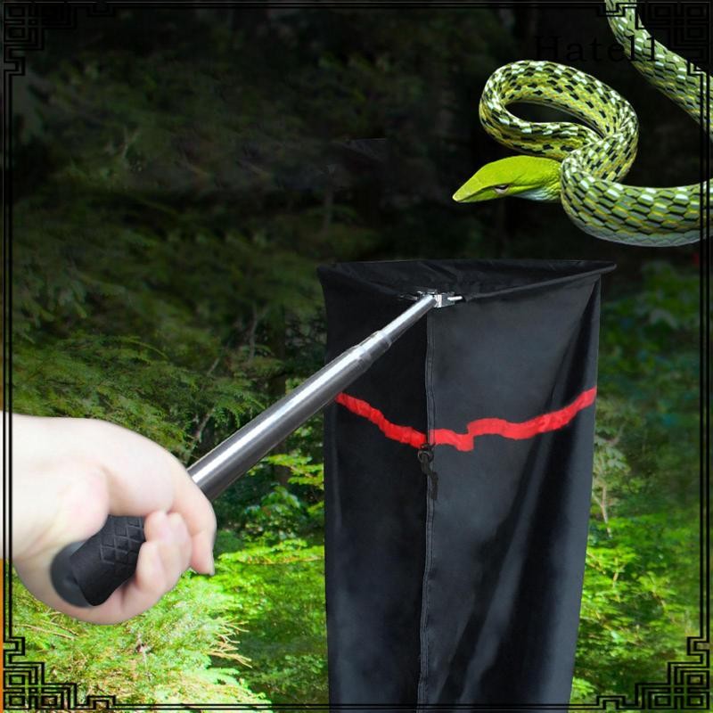 [Hatel] Snake Catcher Net Handling Bag Folding Telescopic Pole Grabber ...
