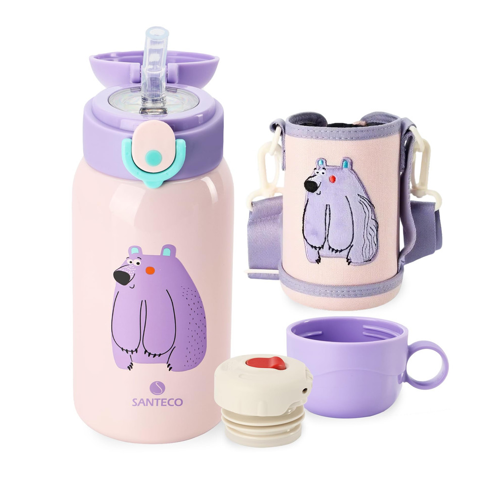 [ส่งตรงจากประเทศญี่ปุ่น]SANTECO ขวดน้ำ MARA แก้วน้ำ 550ML สำหรับเด็ก มีหลอด ดื่มตรง 2Way รองรับ ...