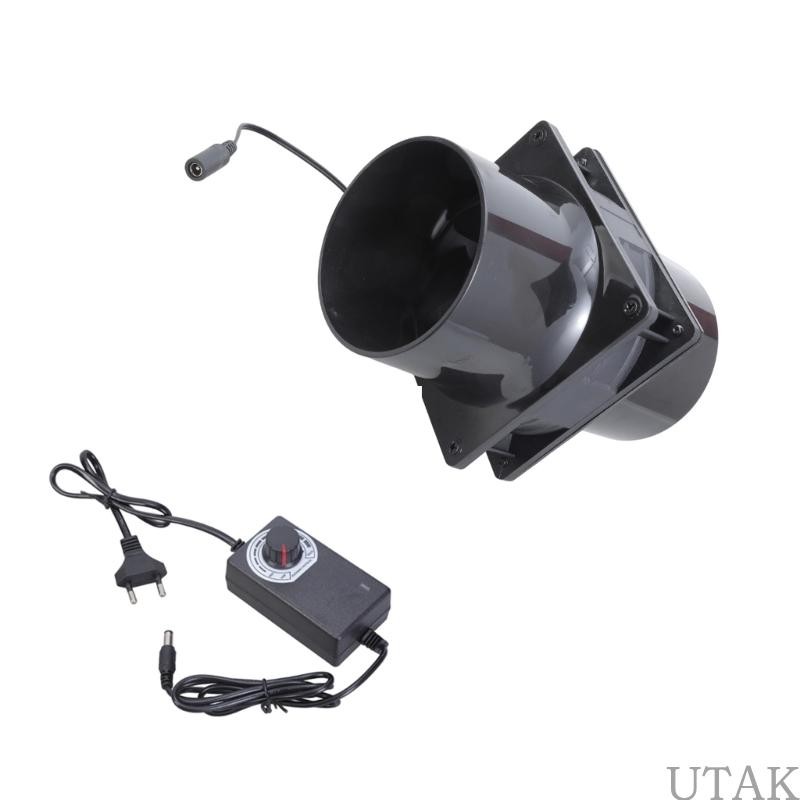 TUAKE 12V 210CFM พัดลมโบลเวอร์ 6000RPM แบริ่งคู่สําหรับระบบ HVAC ...