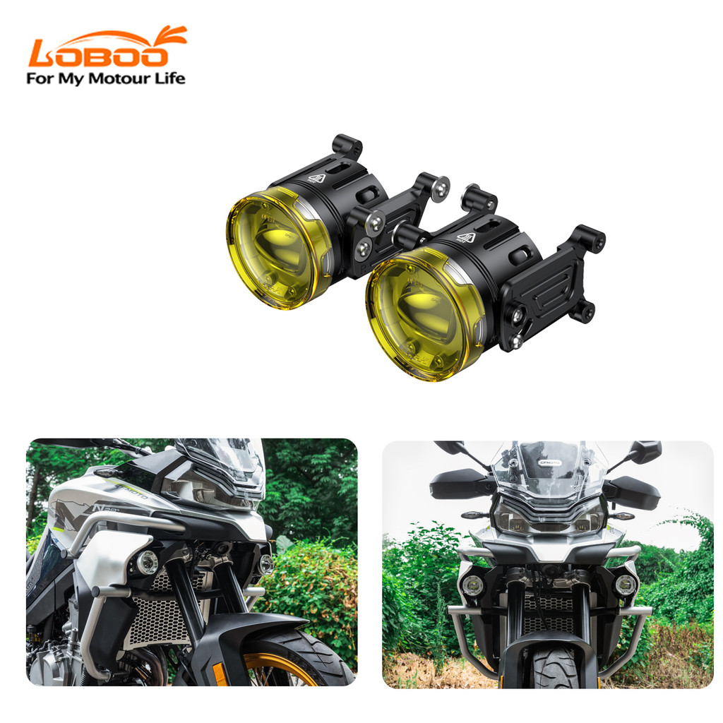 LOBO Motorcycle Spotlight Led Headlight Battery Powerful Steering Light ...