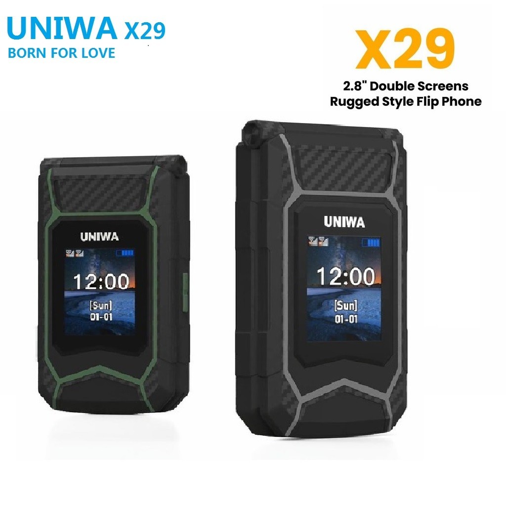 [Sheren] X29 ใหม่สองหน้าจอโทรศัพท์ฝาพับ 2G ผู้สูงอายุเครื่อง Flip phone ...