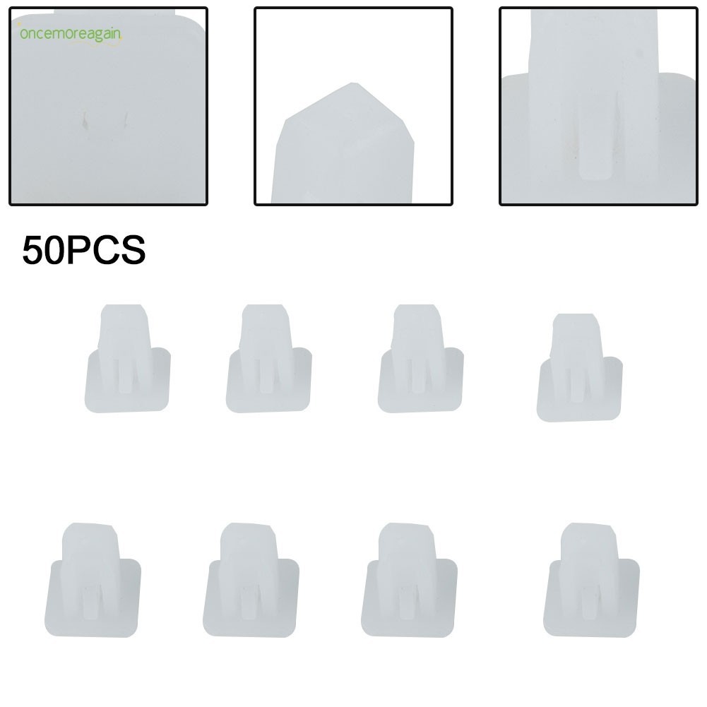 โอนิกซ์| 50 ชิ้น Square Fasteners Retainer รถแผงประตู Push Rivet คลิป ...