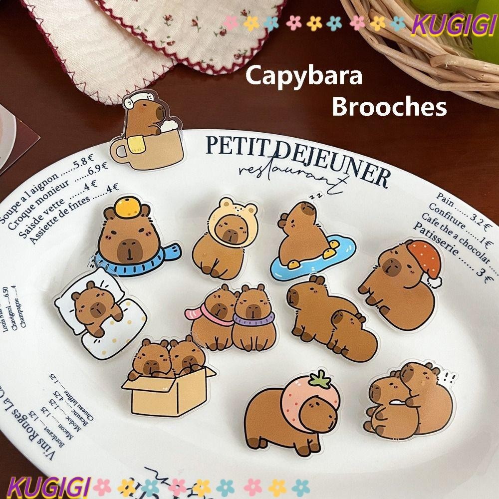 Kugigi 1PC การ์ตูน Pins, เครื่องประดับเข็มกลัดอะคริลิค, Kawaii รูปร่าง ...