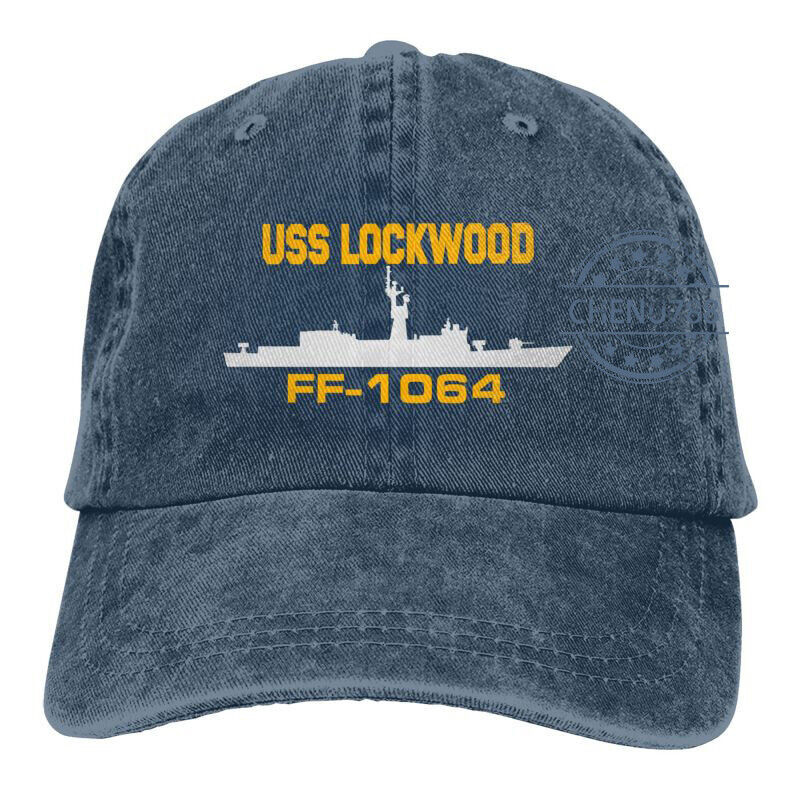 สีกรมท่าสวย USS Lockwood FF-1064 หมวกเบสบอลยีนส์ฟอก | Shopee Thailand