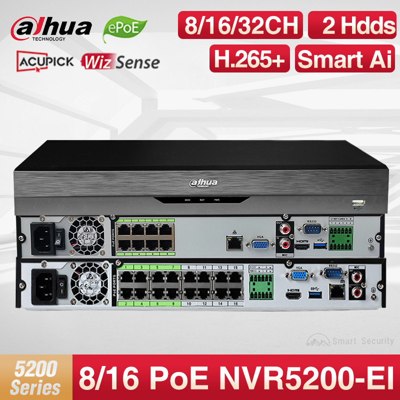 Dahua WizSense เครื่องบันทึกวิดีโอ 8/16/32 ช่อง PoE NVR กล้อง IP สมาร์ท ...