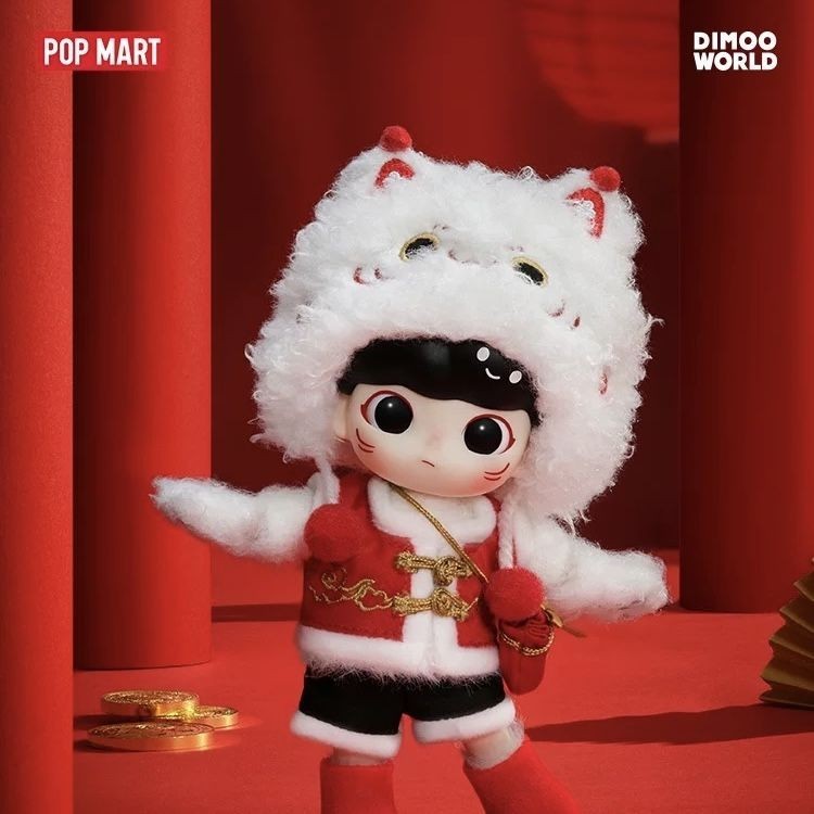 P POPMART DIMOO DIMOO Lucky Cat Action Figure ประณีตอินเทรนด์ของเล่น ...