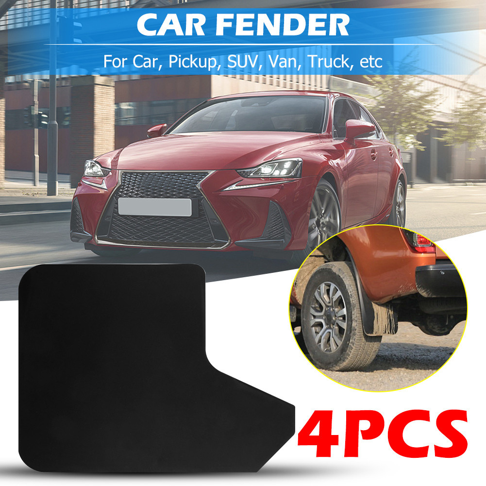 4 ชิ้นรถ SUV รถกระบะ Van Mud Flaps Mudguards ด้านหน้าด้านหลัง Fender ...