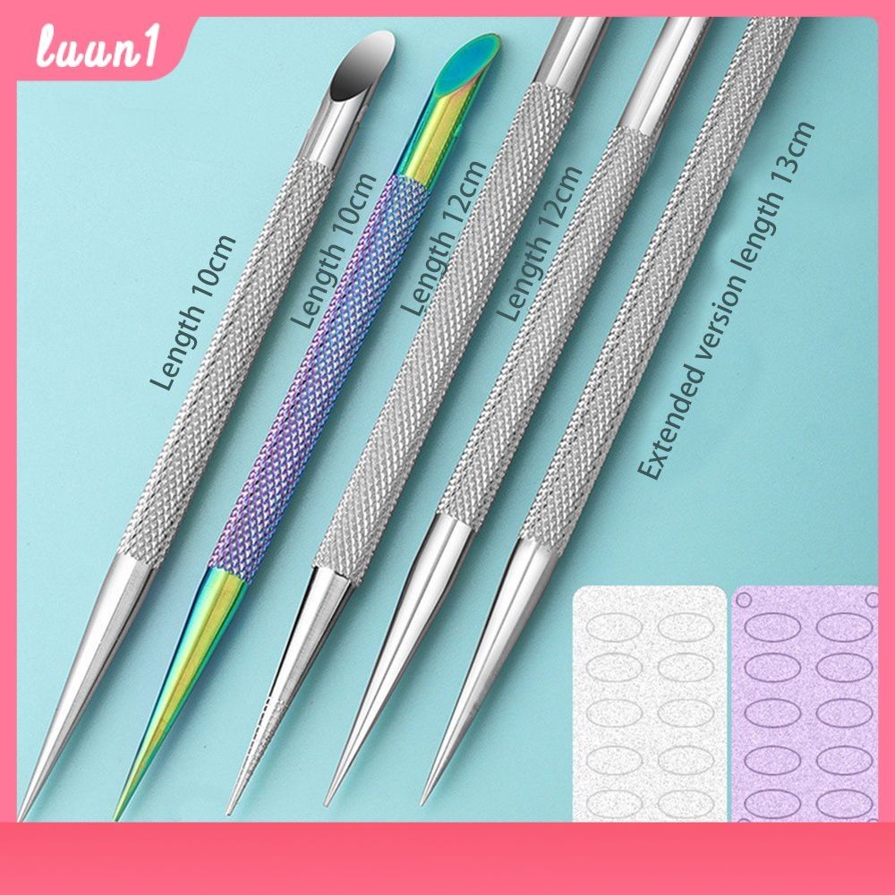ตะไบเล็บ 420 สแตนเลสสตีลทนทาน Double Nail Push ประมาณ 16g Frosted เล็บ ...