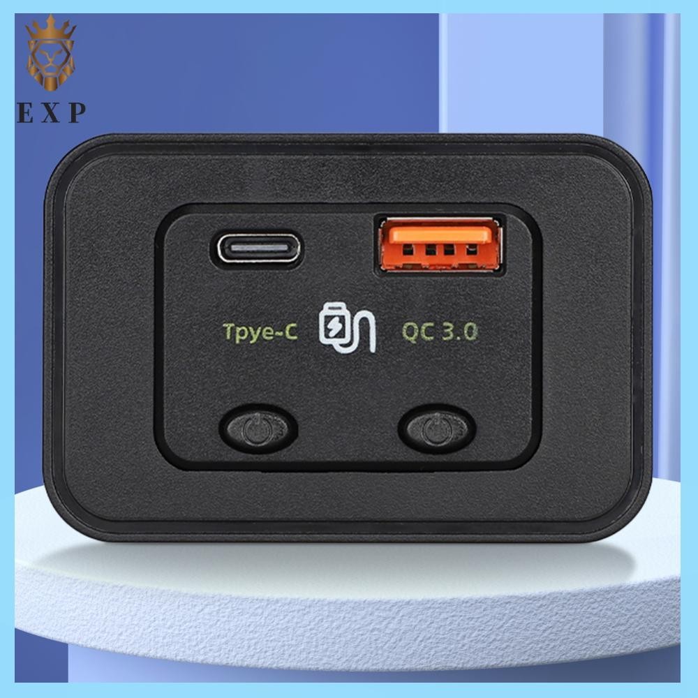 [explosion1.th] 12/24v Car Charger Socket Dual USB Ports PD Type-C QC3 ...