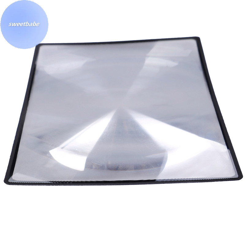 Sebabe A5 แบนแผ่นแว่นขยาย PVC X3 หน้าหนังสือแว่นขยายอ่านหนังสือเลนส์ TH ...