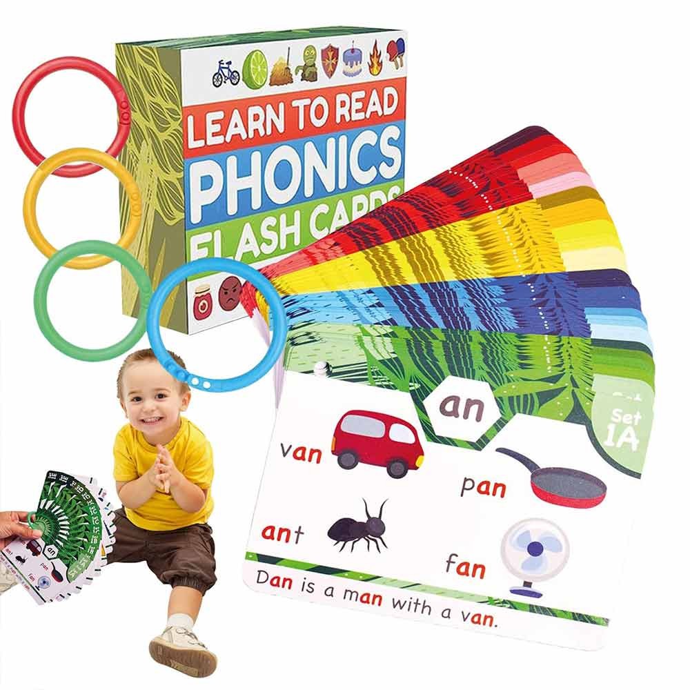 Sight Words Flash Cards Learn To Read In 20 Stages Digraphs CVC Blends ...