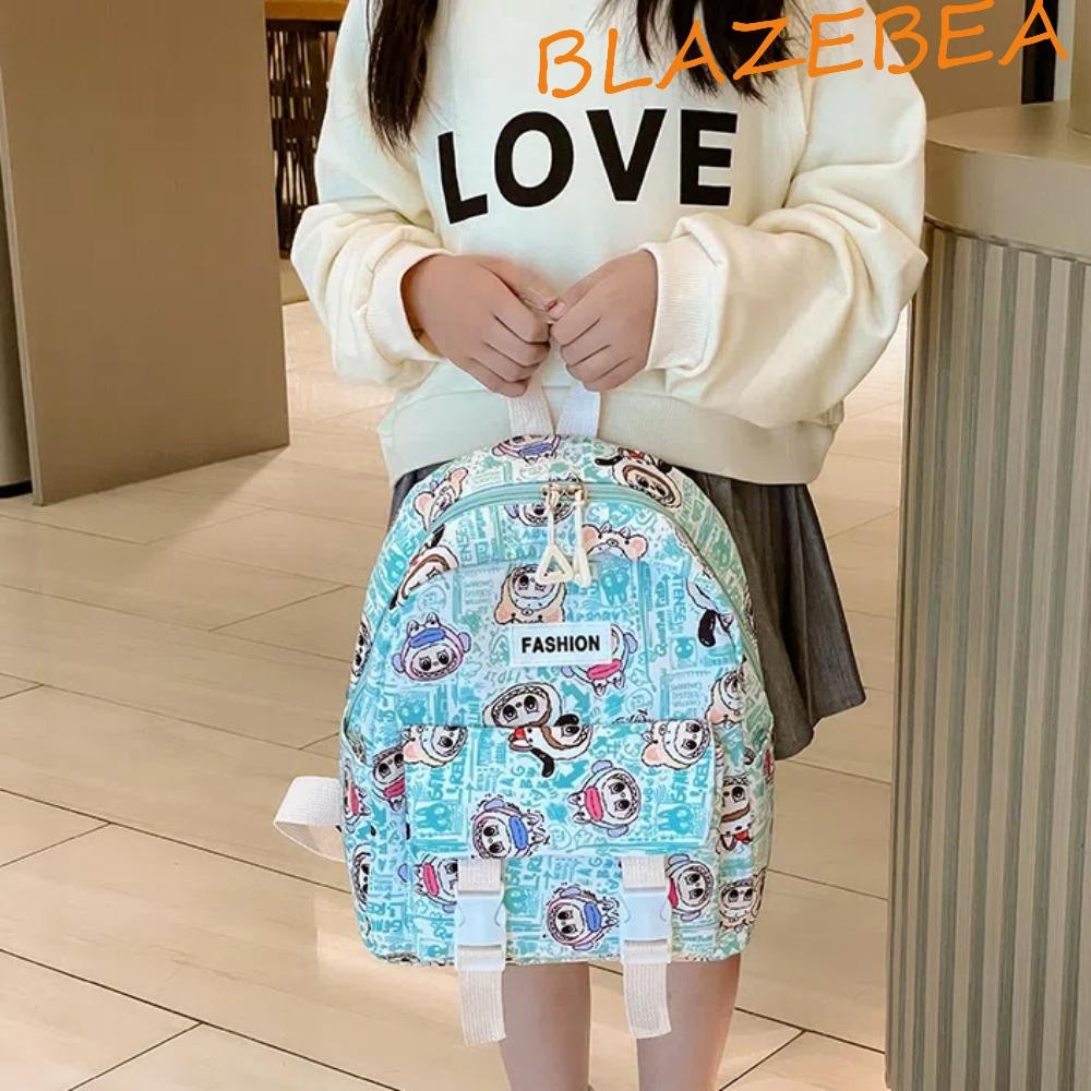 Blazebea Labubu Backpack, Nylon Full Color Cross Dressing Labubu Bag, School Bag น้ําหนักเบาสาย ...
