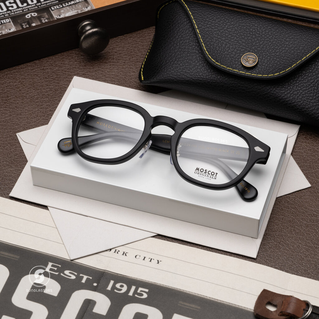 แว่นสายตา Moscot Lemtosh Col. Matte Black (Asian Fit with Nose Pad ...
