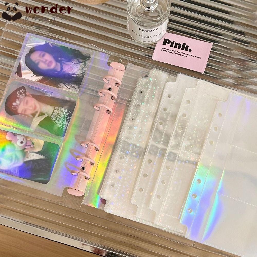 Wonder 10 ชิ้น/เซ็ตภายในหน้าอัลบั้ม, 1/2/3 กระเป๋า A6 Binder แขน ...