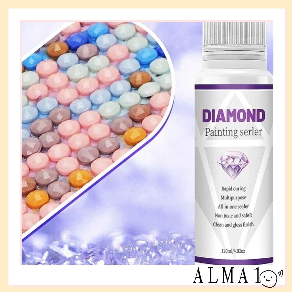 Alma DIY Conserver, Enhanced Brightness Transparent Diamond Painting Sealer, คุณภาพสูง Anti ...