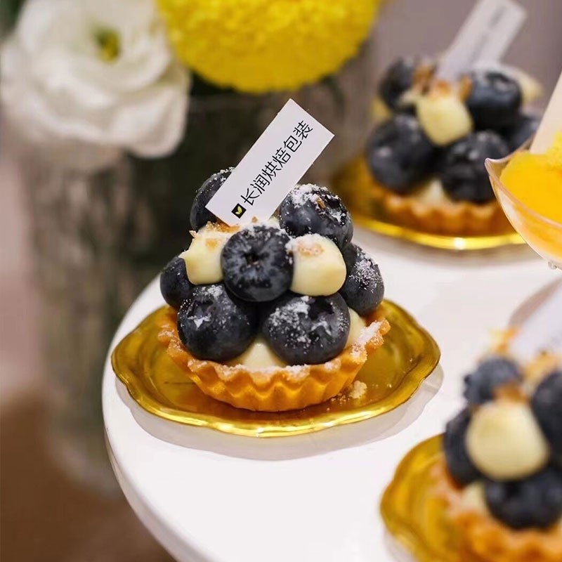 Round/square Triangle Golden Blister Mousse Base Mousse Pad Gold Card ...