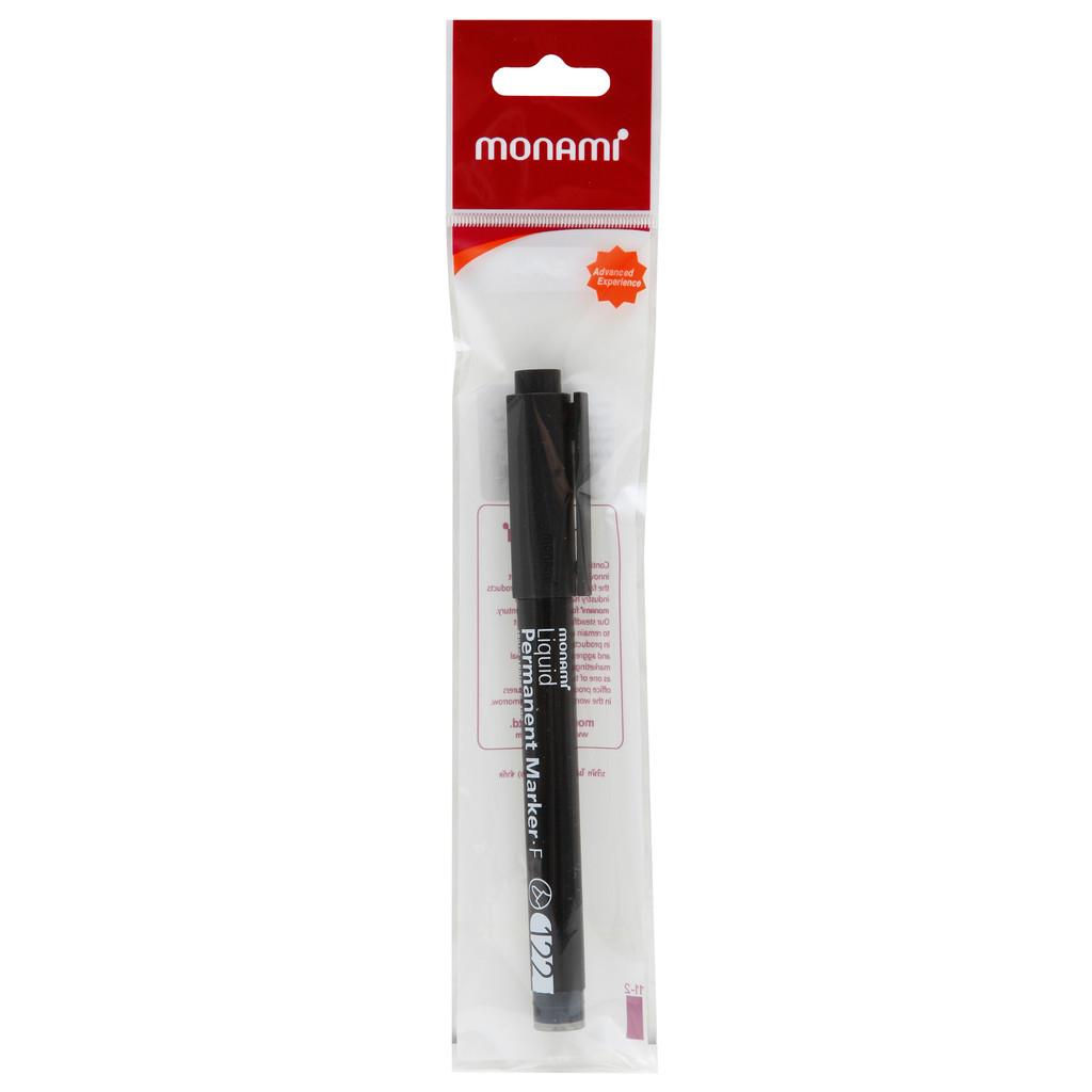 MONAMI ปากกามาร์คเกอร์ รุ่น Liquid F122 หมึกสีดำ ขนาด 1.3 มม. (15281A ...