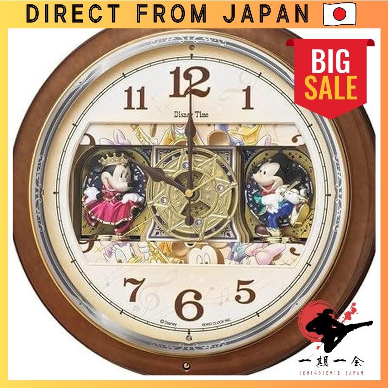Seiko Clock Clock Character Disney Mickey Mouse Minnie Mouse Radio Wave ...