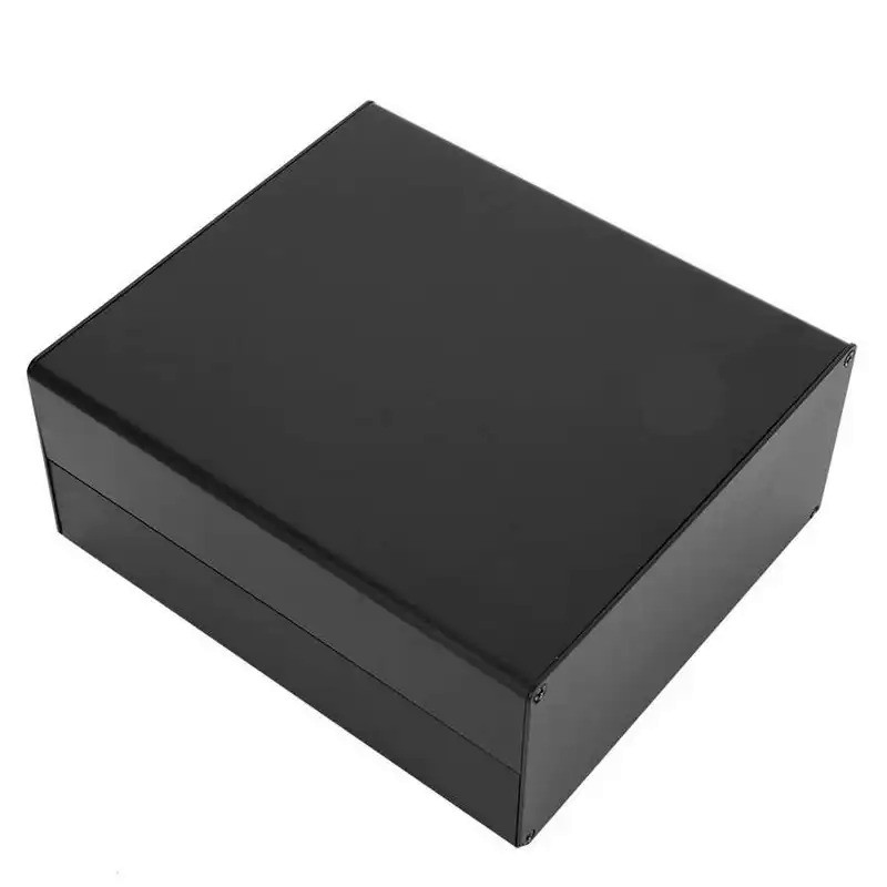 80x160x180mm Waterproof Junction Box Black Metal Aluminum Case ...