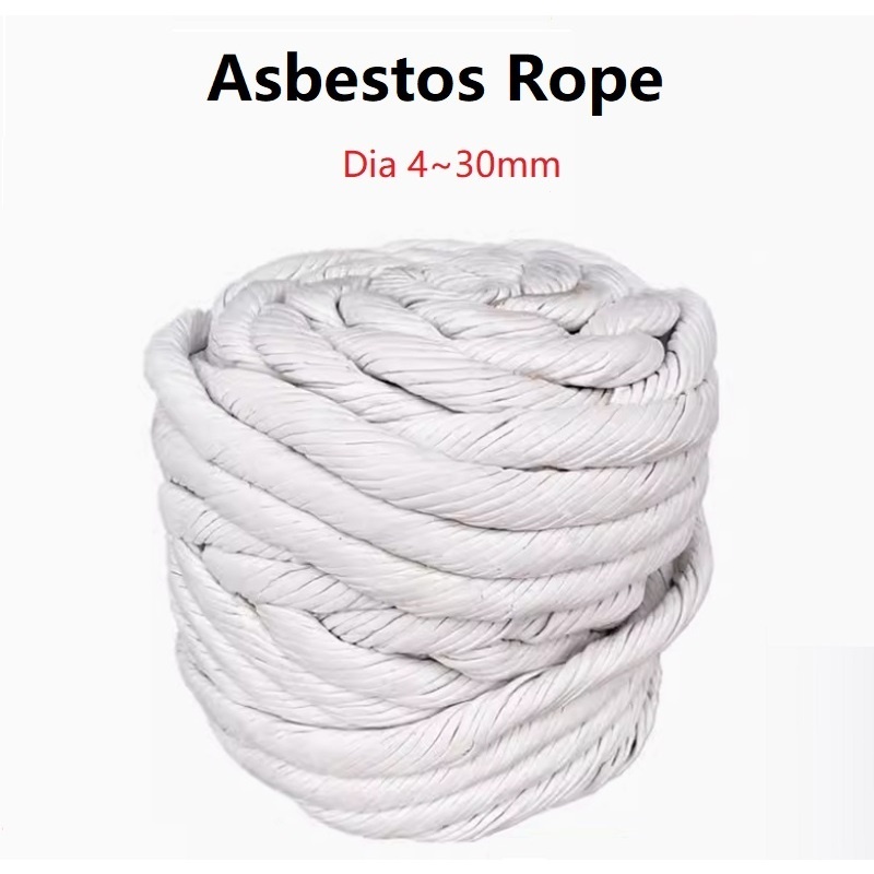 Asbestos Rope เชือกใยหิน Dia 4 ~ 30 มม. ฉนวนกันความร้อน Fire-resistant ...