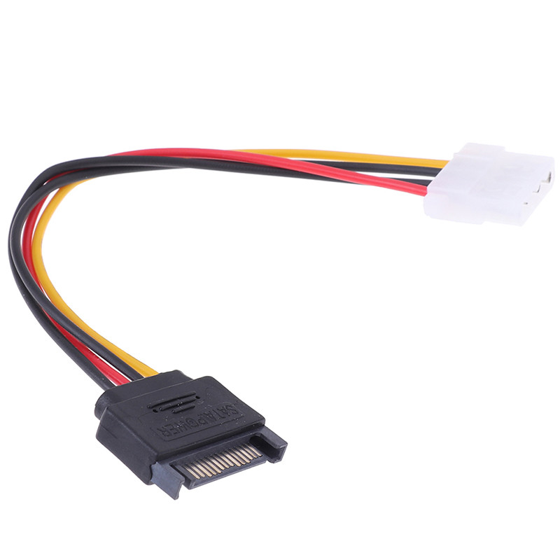 [NAY] Sata to IDE Power Cable 15 Pin SATA Male to Molex IDE 4 Pin ...