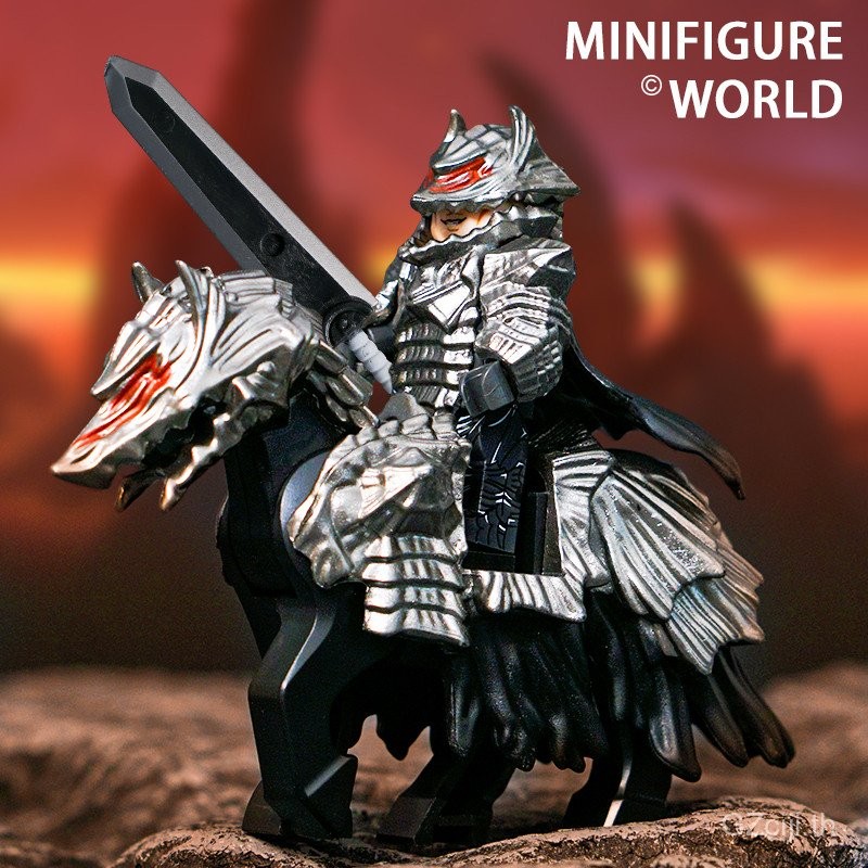 Third Party Building Block Minifigure Gus Warriors Wolf สไตล์ Legendary Boy ประกอบของเล่นตุ๊กตา ...