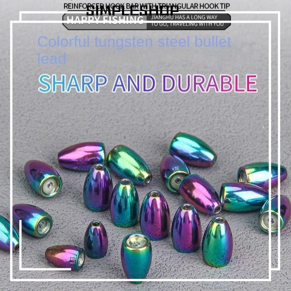 SIMPLESHOP อุปกรณ์ตกปลาชุดพร้อมใช้งาน ทังสเตน น้ำหนัก 1.8g-21g เบลดปล่อยเร็วและเชื่อมต่อน้ำหนัก ...