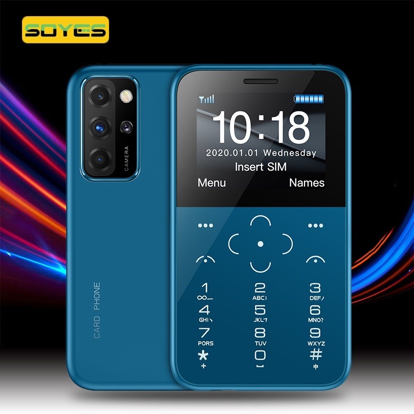 SOYES S10P Mini โทรศัพท์มือถือ 1.77 นิ้ว GSM 800mAh Ultra Thin MP3 Dual SIM HD กล้องไฟฉาย ...