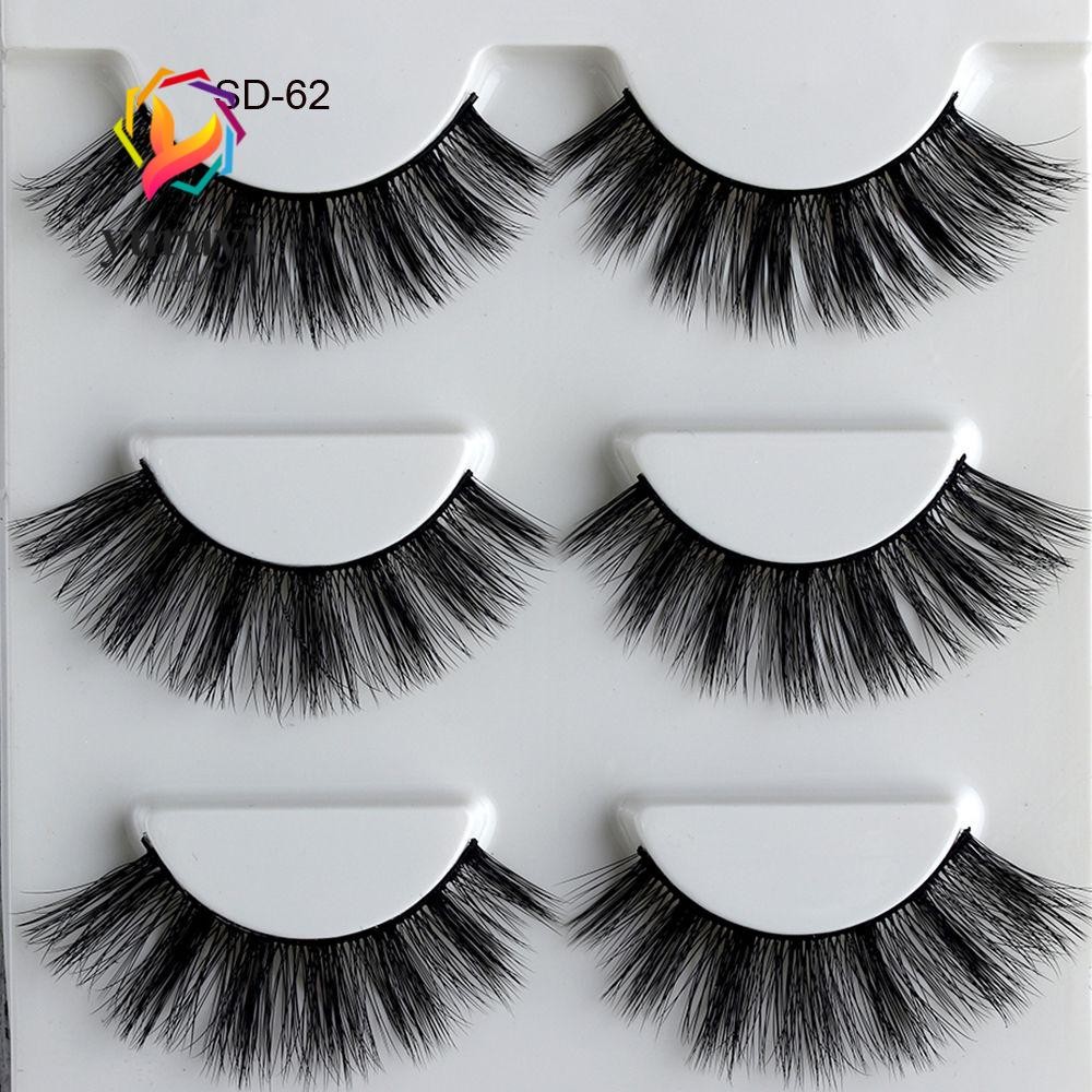 YURUYI SKONHED 3 คู่เครื่องมือความงามหนา Cross Voluminous Lashes Silk Fiber | Shopee Thailand