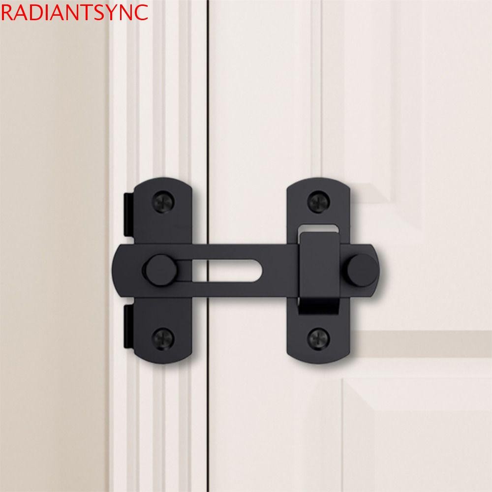 RADIANTSYNC ล็อคประตูยามมุมขวา 90 180 องศาเลื่อน Barn Gate สลับสลักเกลียวประตู | Shopee Thailand