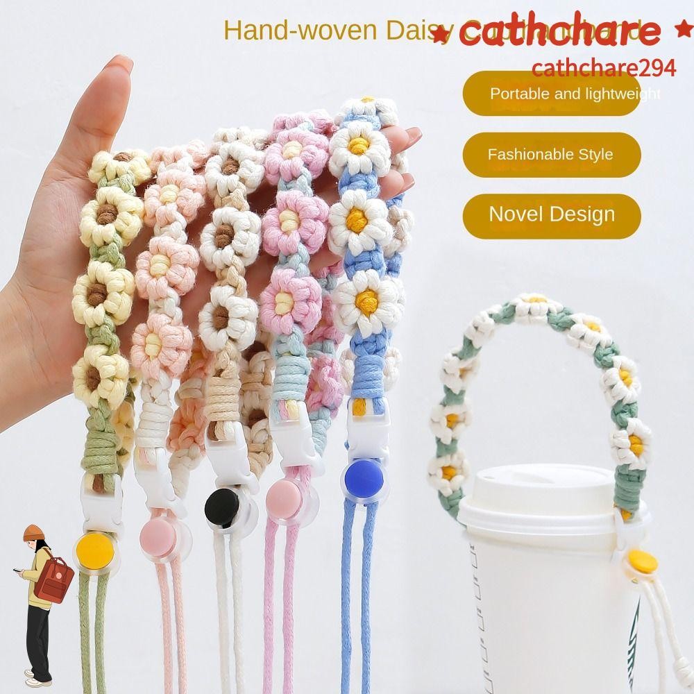 แคทชรี294ถ้วยแบกสายรัด,ดอกไม้แฮนด์เมดขวดน้ําจับ,แบบพกพารั่วซึมแก้วกาแฟ ...