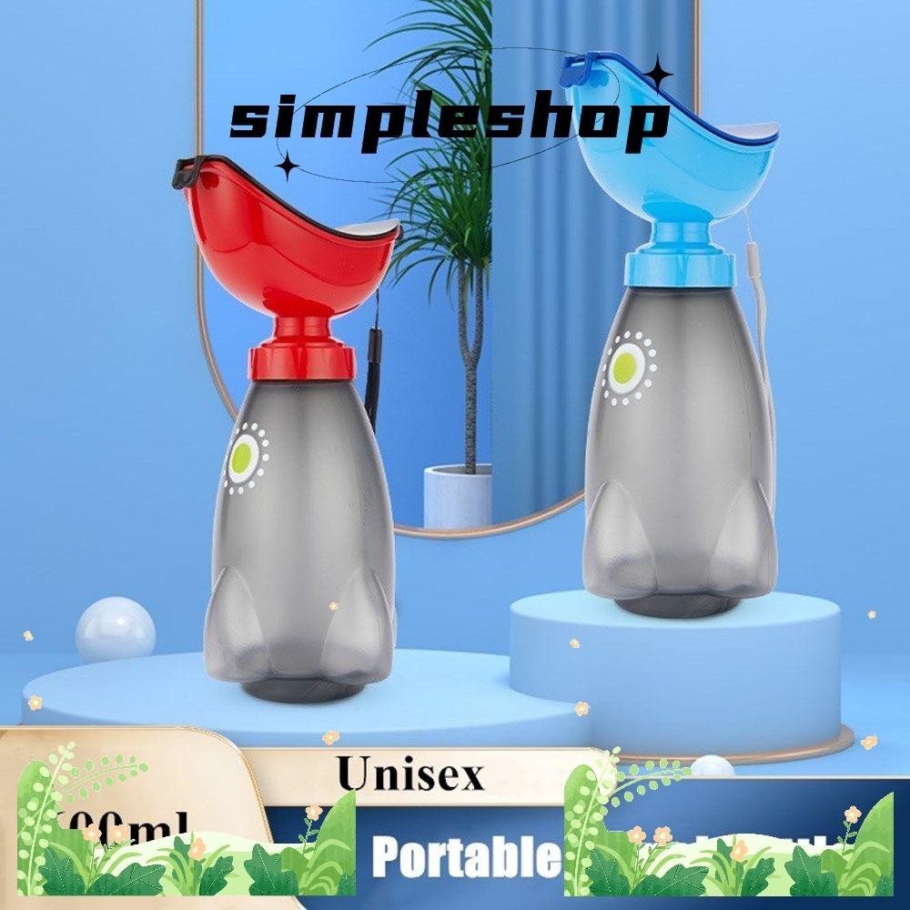 Simple 600ML ขวดปัสสาวะแบบพกพาชายหญิงปัสสาวะ Pee ช่องทางปัสสาวะไม่หยุดยั้งขวดห้องน้ําด่วน ...