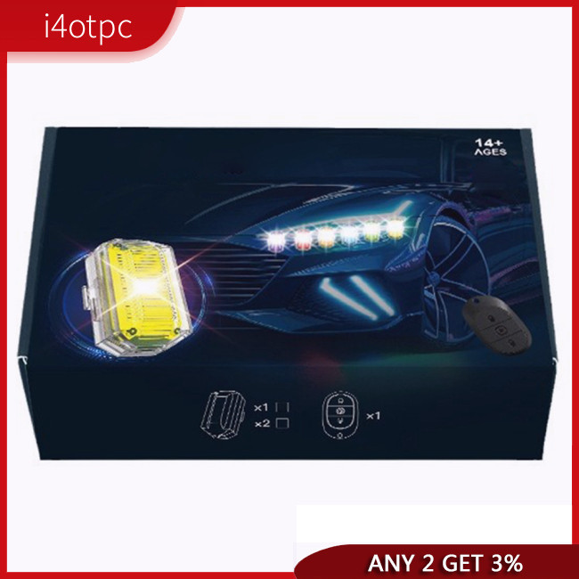 I4otpc M6 ไฟแฟลชไร้สายพร้อมรีโมทคอนโทรล,ไฟแฟลชป้องกันการชนกันกันน้ํา,รถจักรยานยนต์แบบชาร์จไฟได้ ...