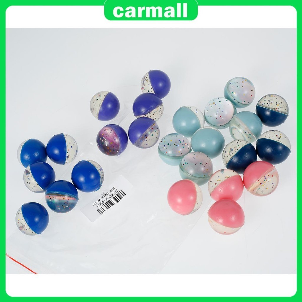 24 ชิ้น Bouncy Balls ยาง Galaxy Bouncy Balls 32 มม.หลายสีลูกบอลความ ...