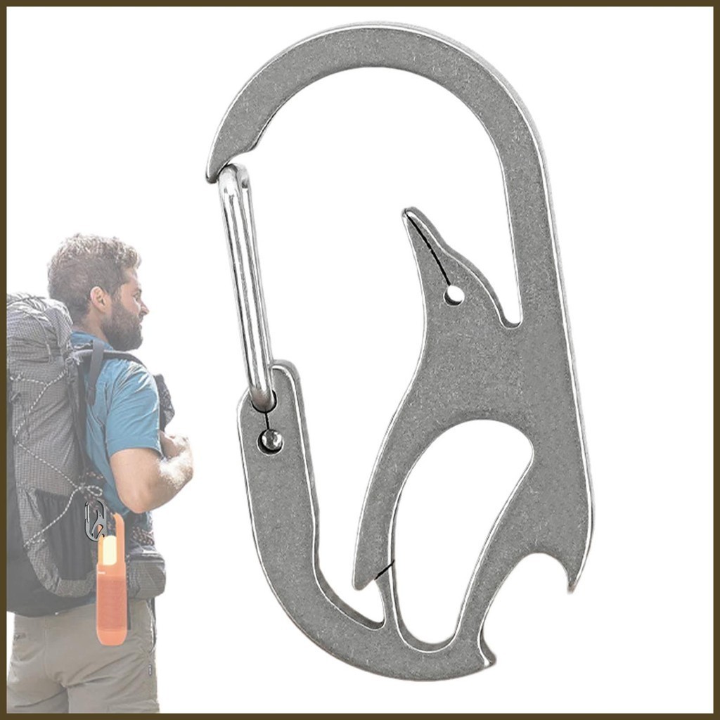 Heavy Duty Key Chain ที่เปิดขวดไทเทเนียม Key Carabiner คลิป Anti-Lost ...