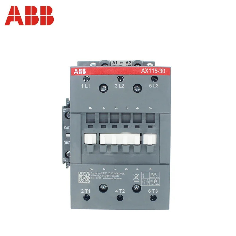 Abb คอนแทคเตอร์ 3 ชั้น AX series 1NC & 1NO 50HZ/60HZ 24V~440V 115A ...