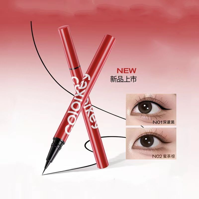Colorkey Long Lasting Slim Liquid Eyeliner Pen 拉ทรงรี久眼线液 ผู้หญิง Anti ...