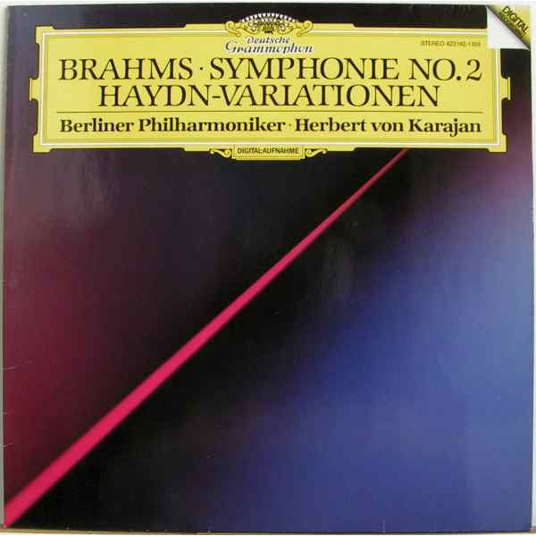 แผ่นเสียง Johannes Brahms * Herbert von Karajan * Berliner Philharmoniker - Symphonie No. 2 ...