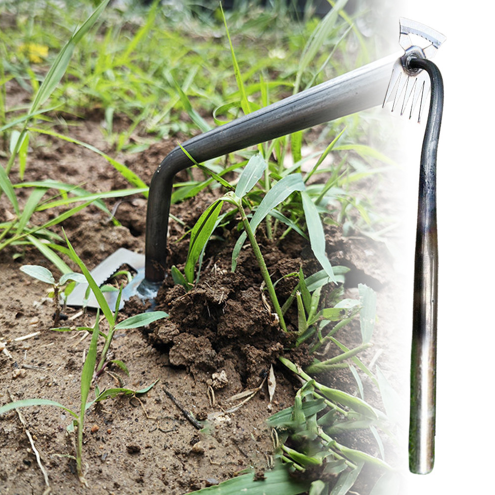 2 In 1 Hand Weed Remover Ergonomic Handle คู่มือหลวมดิน Weeder พลั่วสวน ...
