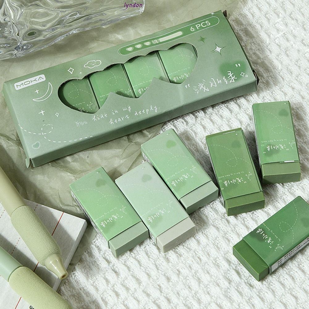 Lyndon 6PCS ยางลบไล่โทนสี, ยางลบเช็ดสุดชิค, การแก้ไขความงามน่ารัก INS ...