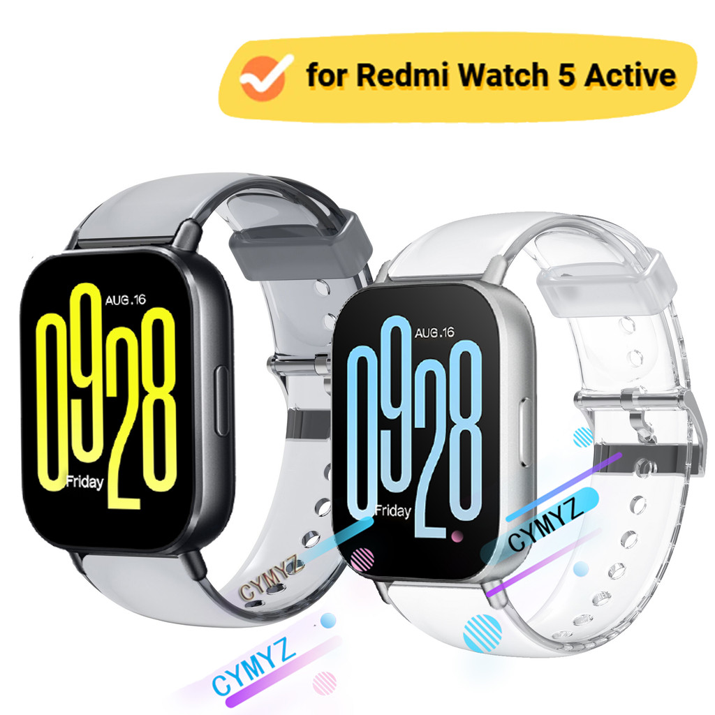 Redmi watch 5 Active Smart watch strap Soft TPU สายโปร่งใส Xiaomi Redmi ...