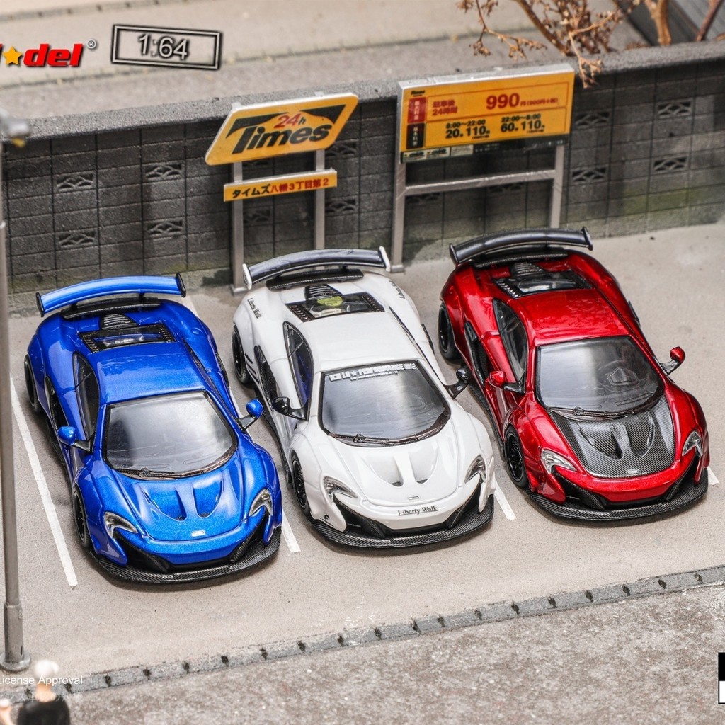 โมเดลดาว1:64 McLaren MCL lbwk650s ตัวถังกว้างดัดแปลงโลหะผสมโมเดลรถหล่อ ...