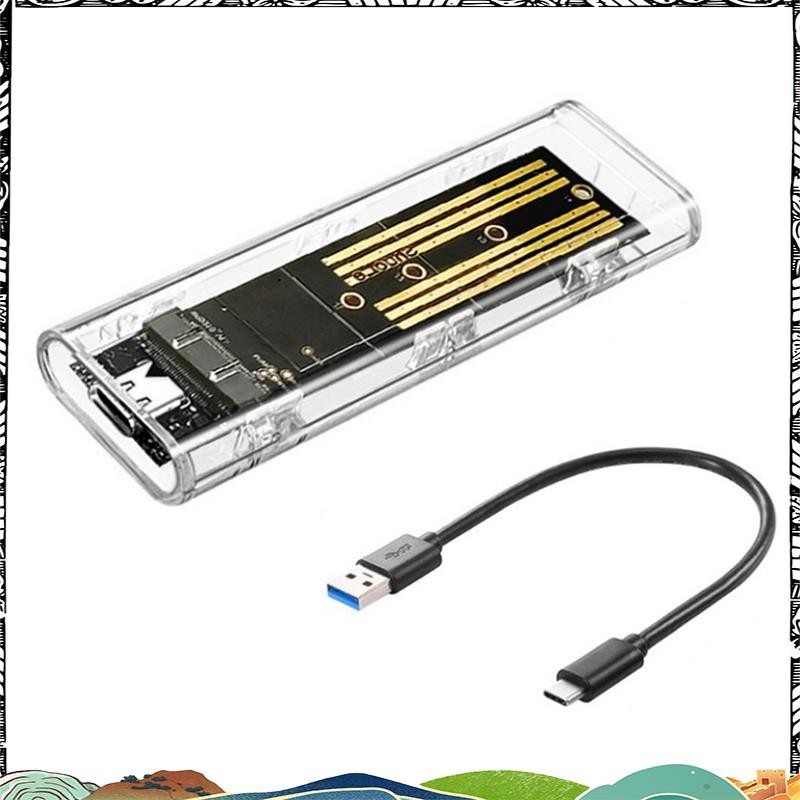 Super M2 SSD กรณี M.2 NVME SSD แบบพกพา USB3.1 Type-C SSD โปร่งใส Hard ...