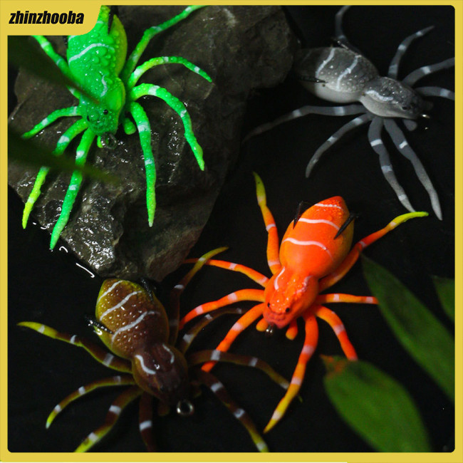 Fs 5PCS Spider Lure Topwater Spider Fishing Lure ธรรมชาติเดิน Action ...