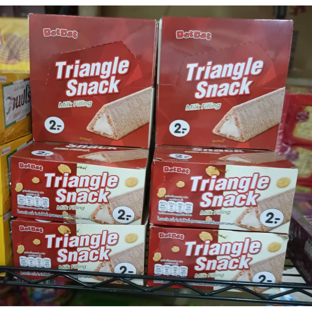 Triangle Snack Filling CHOCOLATE ไตรแองเกิล สแน็ควิท รสนม 1 กล่อง บรรจุ ...