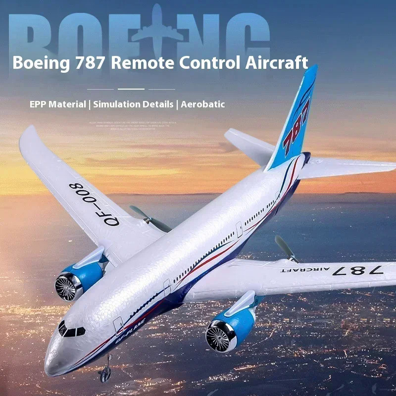 RC Boeing 787 Glider Qf008 2.4G Electric Remote Control Plane Three ...